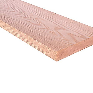 DAKODA LOVE Floating Shelves | Solid Oak | Premium Craftsman Quality | Heavy Duty Hidden Bracket | 200+ Pound Weight Capacity (Natural Oak, 48" L x 8" D)