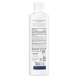 Dove Damage Therapy Derma Shampoo Dryness + Itch Pack of 6 for Flaky Scalp with Pyrithione Zinc and Coconut Oil 12 Fl Oz