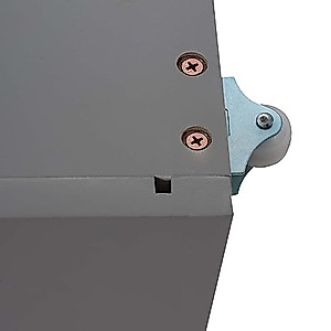 Queen Size Solid Wood Platform Bed Frame with Storage Drawers and Classic Headboard, Wood Slats Support, Under Bed Storage for Boys Girls Teens Adults,Space Saving, No Box Spring Needed (Gray)