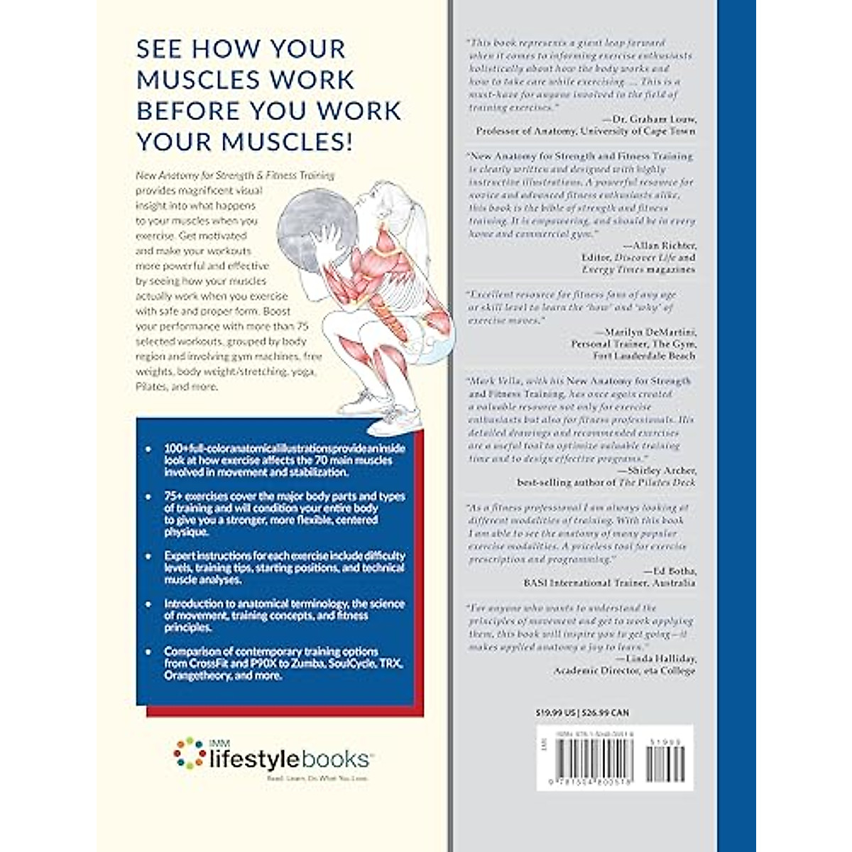 New Anatomy for Strength & Fitness Training: An Illustrated Guide to Your Muscles in Action Including Exercises Used in CrossFit (R), P90X (R), and Other Popular Fitness Programs (IMM Lifestyle Books)