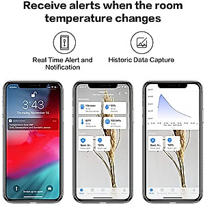 Aqara Temperature and Humidity Sensor- 3 Pack, Requires AQARA HUB, Zigbee, for Smart Home Automation, Wireless Thermometer Hygrometer, Compatible with Apple HomeKit, Alexa, Works with IFTTT