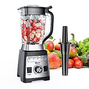 Wamife Professional Countertop Blender - Commercial Blender with Stepless Speed, Blenders for Kitchen with 5 Presets & 70 oz Tritan Container, High-Speed Smoothie Maker for Shakes and Smoothies