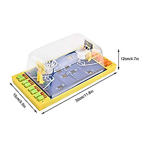 KLEOAD Toy Basketball Table Games, Mini Double People Finger Eject Basketball Court Interactive Parent Child Toy Kid Puzzle Educational Board Basketball Game Toy Basketball Toy