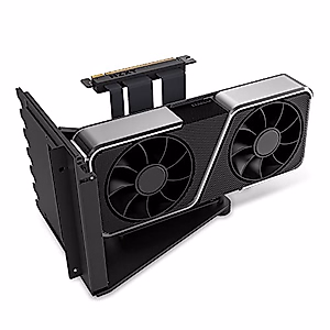 NZXT Vertical GPU Mounting Kit - AB-RH175-B1-175 mm PCIe 4.0x16 Riser Cable - GPU Holder - Sturdy Steel Bracket - Black