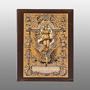 Prophila Stamp Collector's Album with 60 Black Pages Stockbook in Heritage Design