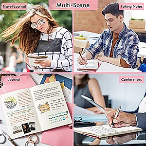 feela 36 Pack Soft Cover Journal Bulk, Lined Blank Travel Journal for Women Men Writing, Notebooks College Ruled for Work, Note Taking Notebook School Business Supplies, 8.2” x 5.5”, A5, Pink