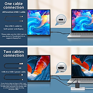 YOUYUANLTD 14.0” Portable Monitor Full HD IPS HDMI FHD 1920x1080 Screen for Gaming Laptop Computer Phone Xbox PS4 PS5,Switch, hdmi Monitor with Dual Speakers,Black (14-inch Monitor)