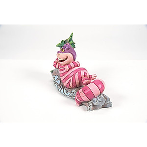 Enesco Disney Traditions by Jim Shore Alice in Wonderland Cheshire Cat on Tree Figurine, 2.72 Inch, Multicolor