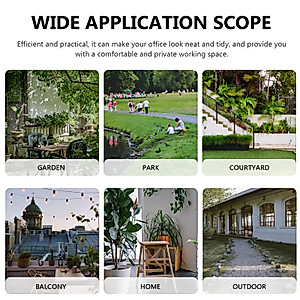 LIFKOME 2pcs Screen Base Partition Movable Wheel Divider Accessory Partition Holders Floor Feet Room Partition Support Brackets Room Divider Feet Office Plastic Cut Off Household Products