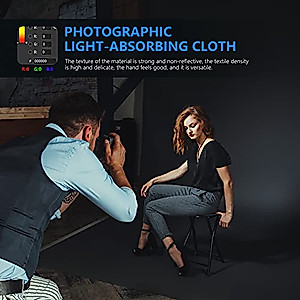 NEEWER 6x9 feet/1.8x2.8m Photo Studio 100% Pure Polyester Collapsible Backdrop Background for Photography, Video and Television (Backdrop Only) - Black