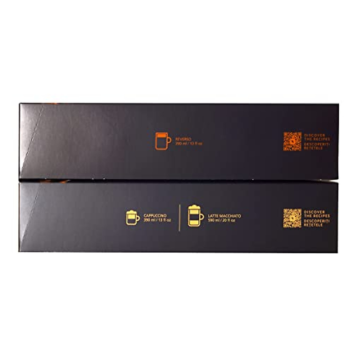 [European Version] Nespresso VertuoLine Barista Creations Variety for Recipes with Milk: Bianco Forte & Bianco Doppio - 20 Coffee Capsules