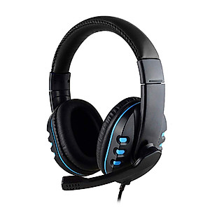 New Gaming Headset Voice Control Wired HI-FI Sound Quality for PS4 Black - PS4 wired headset headset
