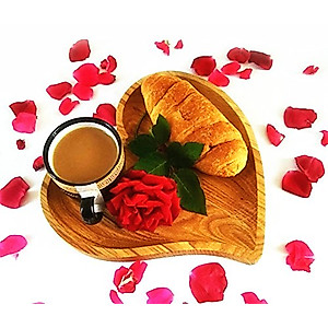 Wooden Serving Tray Plate - Heart Shape - Best Romantic Idea For Everyone You Love - Unique and Handmade - Great Surprise For Valentine Day - Made by SPL Woodcraft Ukraine