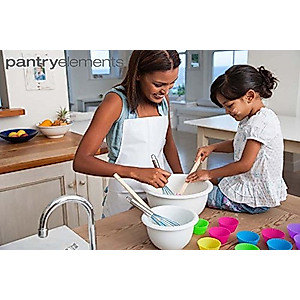 Pantry Elements Silicone Cupcake Liners for Baking and Bonus Gift Jar, Pack of 12 Reusable Muffin Liners Baking Cups Molds for Baking, Bento Lunch Box Accessories, Moldes de Silicona Para Reposteria