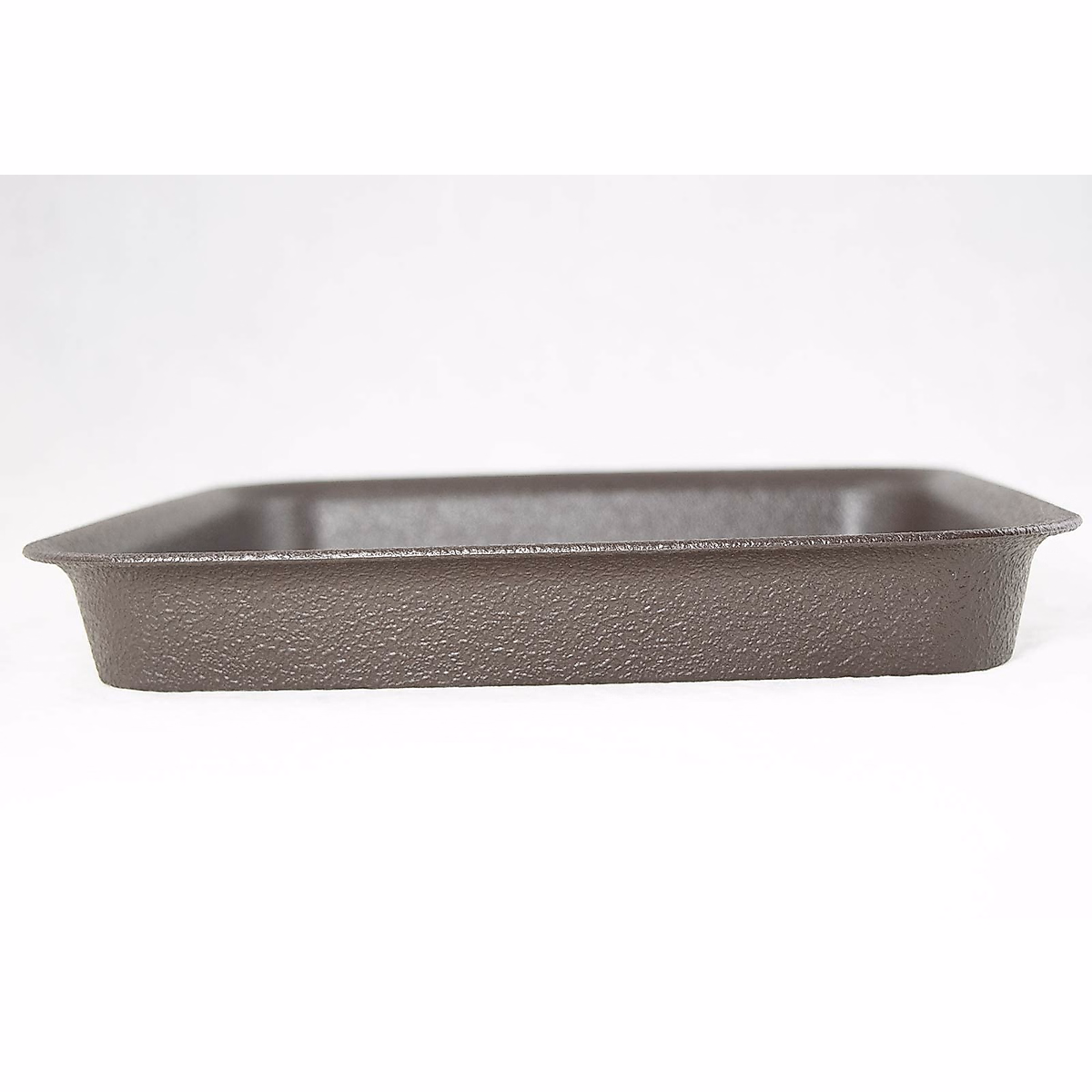Square Plastic Humidity Tray for Bonsai Tree and Indoor Plants (Inner) 7.25"x 7.25"x 1" - Dark Brown