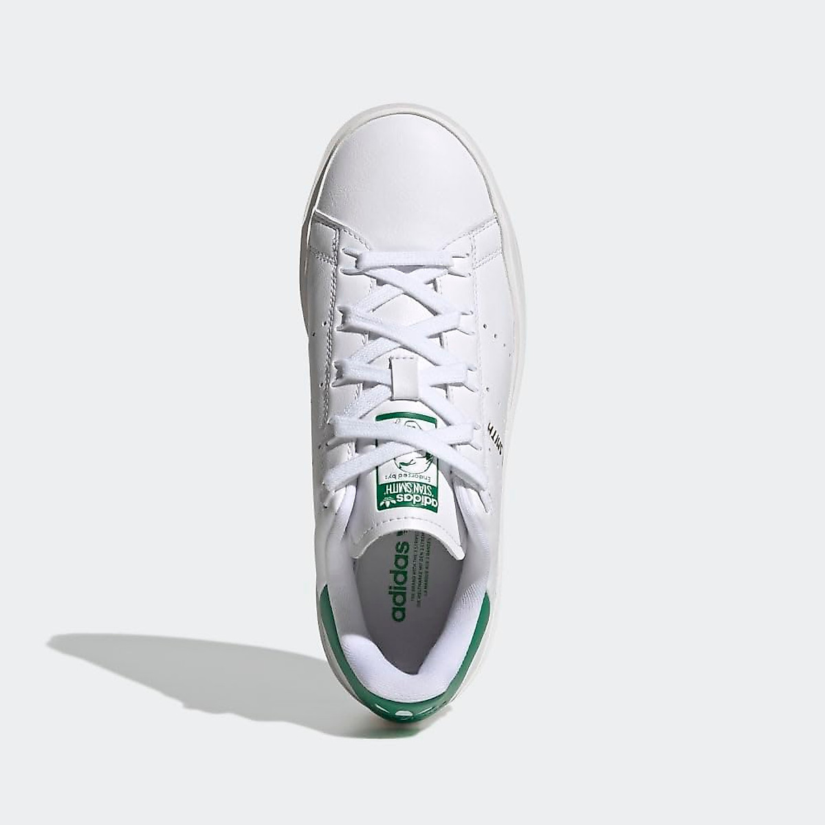 adidas Originals Women's Stan Smith Bonega Sneaker, White/White/Green, 7