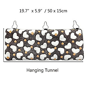Hanging Tunnel Ferret Hammock Toy Set Rat Cage Accessories Warm Small Animal Hammock Bed for Guinea Pig Hamster Chinchilla