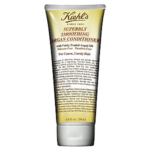 Kiehl's Superbly Smoothing Argan Conditioner for Frizzy/Unruly Hair for Unisex, 6.8 Ounce