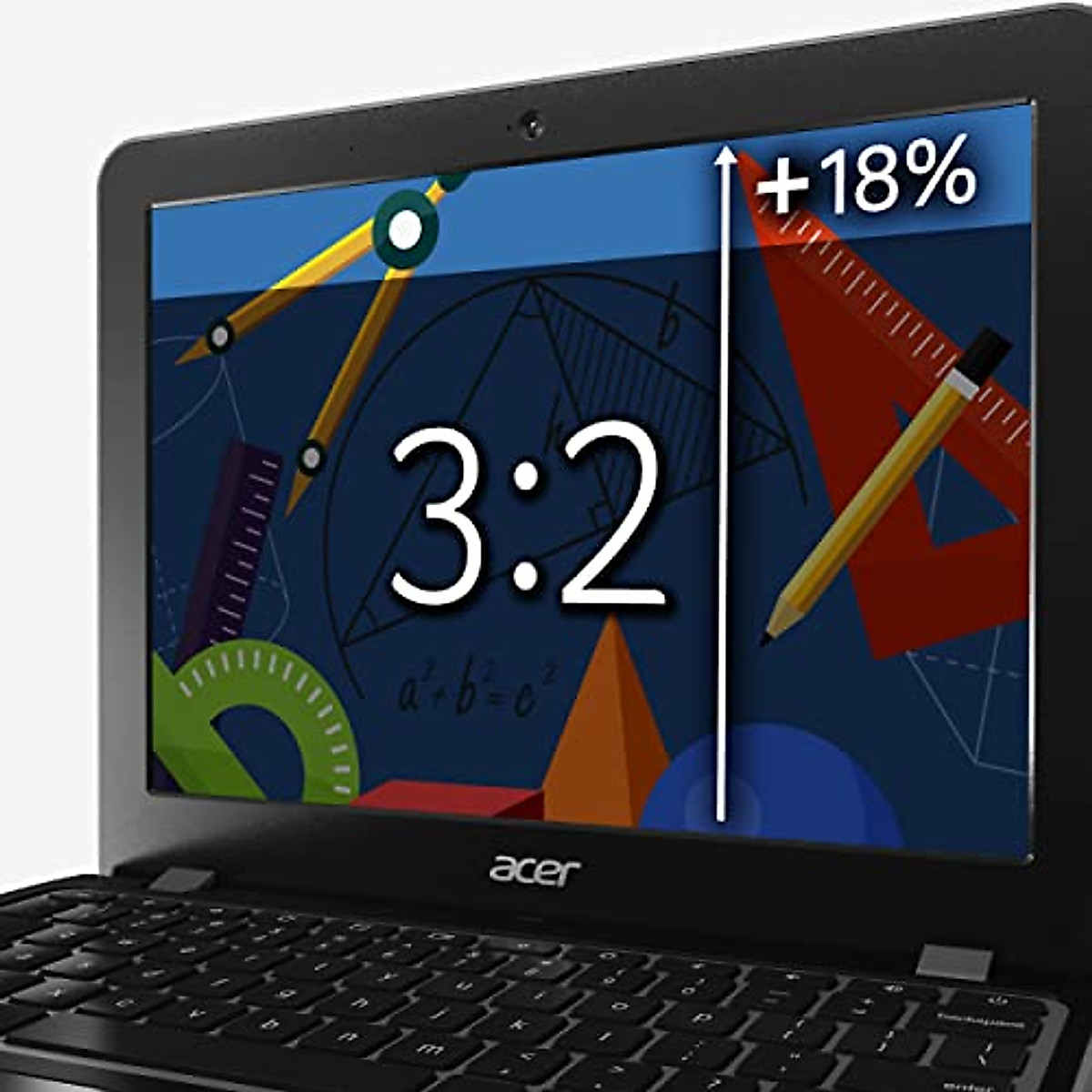 Acer Chromebook 512 Laptop | Intel Celeron N4020 | 12" HD+ Display | Intel UHD Graphics 600 | 4GB LPDDR4 | 32GB eMMC | Intel 9560 802.11ac Gigabit WiFi 5 | MIL-STD 810G | Chrome OS (Renewed)