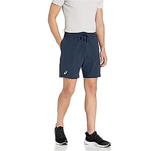 ASICS Circuit 2 7in Woven Short, Team Navy, x Large