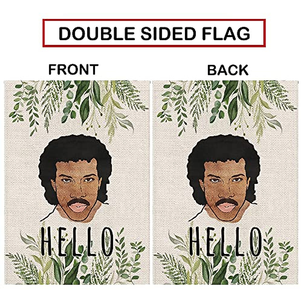 Hello Funny Garden Flag Vertical Double Sized Personalized Flag Seasonal Home Yard Outdoor Decoration 12.5 x 18 Inch
