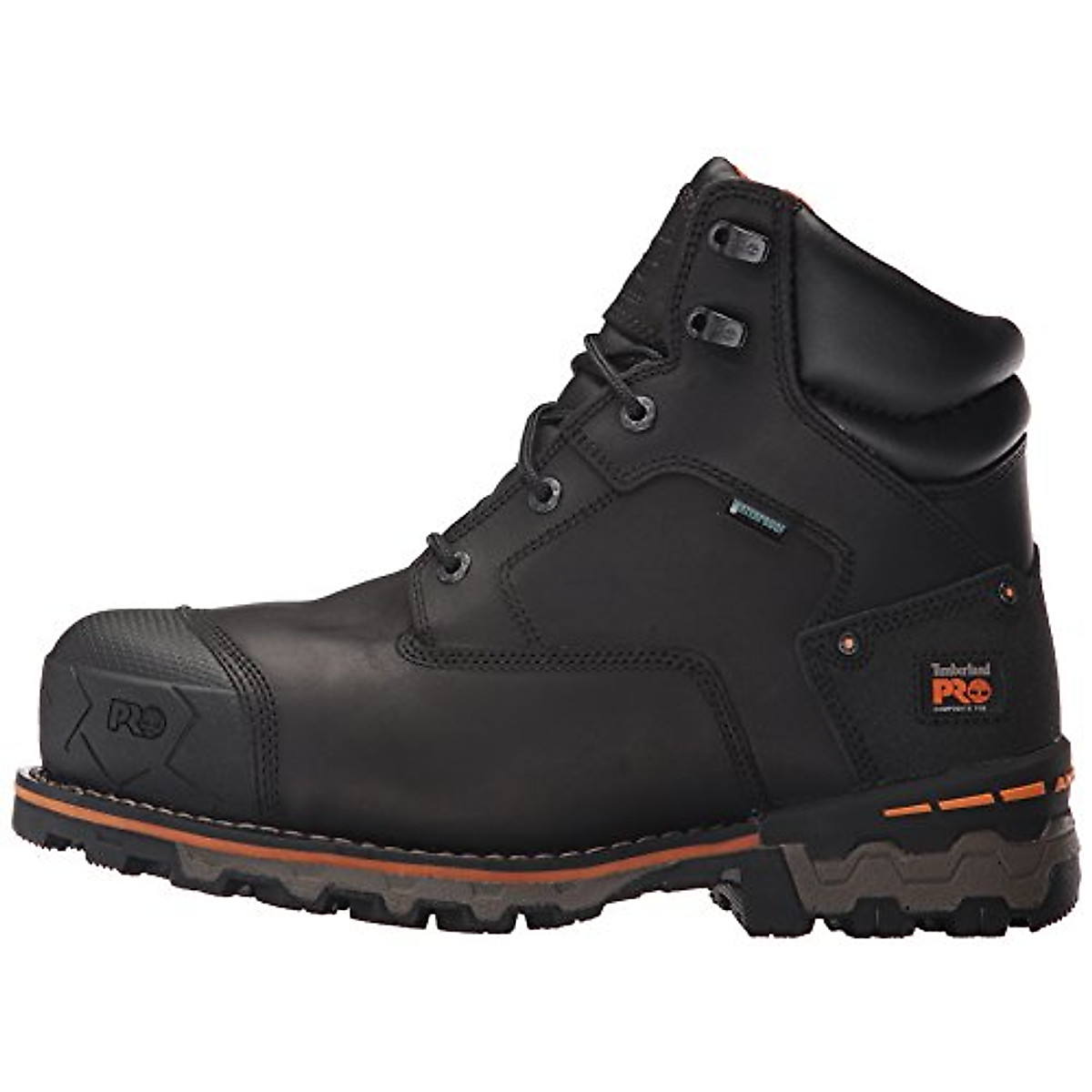 Timberland PRO Men's Boondock 6 Inch Composite Safety Toe Waterproof Industrial Work Boot, Black, 10.5