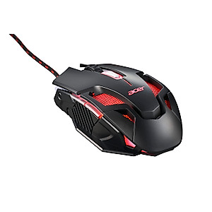Acer Nitro Gaming Mouse III: 6D Optical Gaming Mouse with High 125MHz Polling Rate | 7 Colorful Breathing Lights with LED Logo and Pattern | 6 Optional DPI Shifts (800-7200) | 6 Buttons