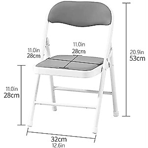VOIV Folding Chair Home Backrest Chair Folding Chair Outdoor Chair Home Chair Office Chair Dining Chair