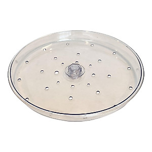 Backyard Essentials Plastic Bird Seed Tray Add-on Accessory - Compatible ONLY with Backyard Essentials Tube Bird Feeders - Screw-On Catcher Tray and Perch