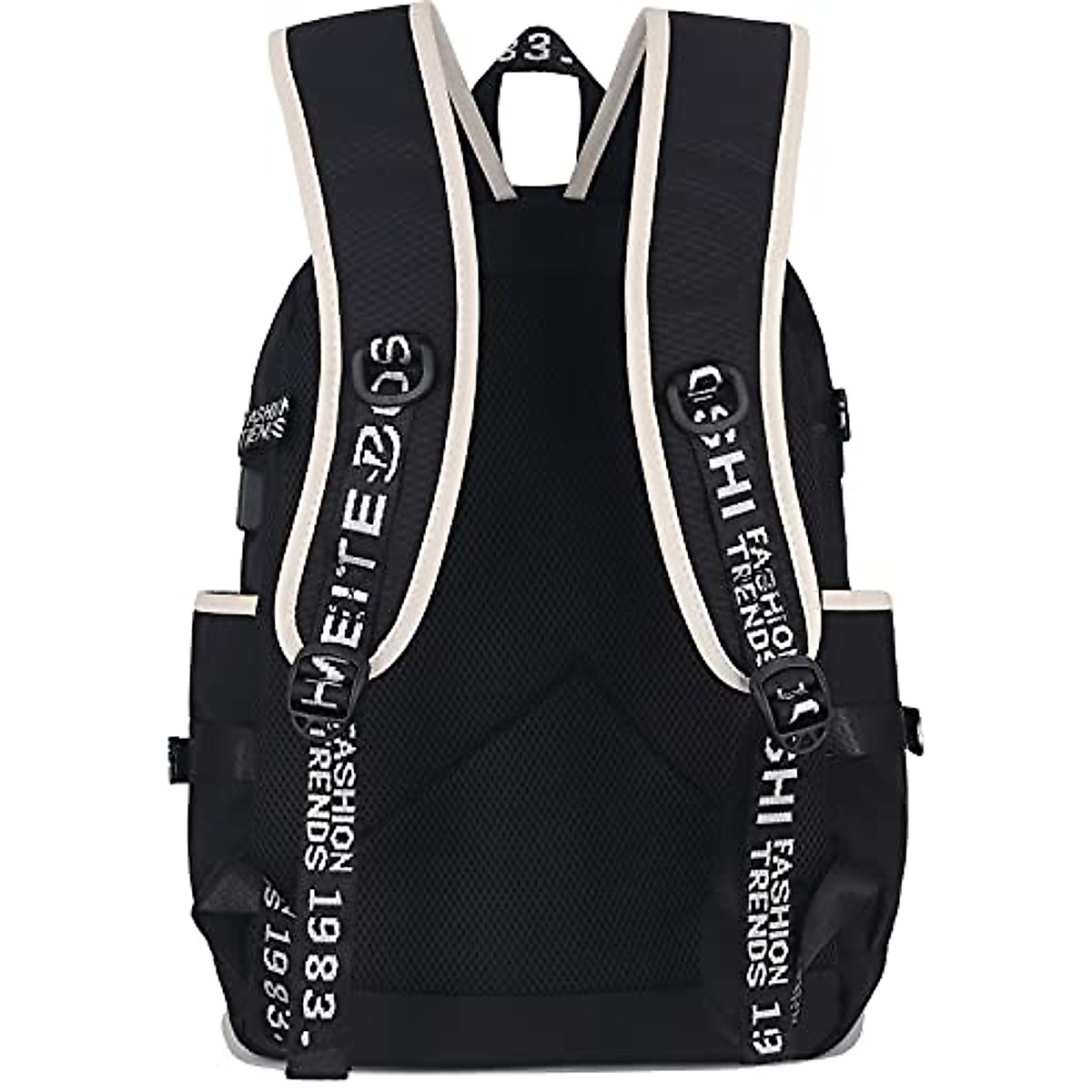 Roffatide Anime Demon Slayer Kamado Tanjirou Kamado Nezuko Laptop Backpack with USB Charging Port