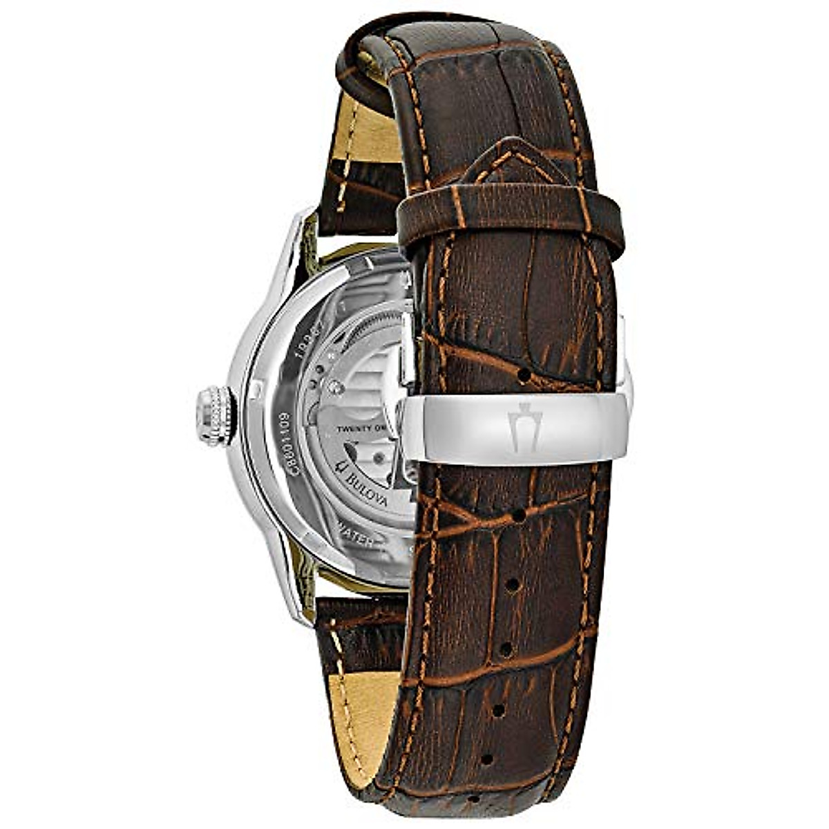 Bulova Men's 42mm Sutton Automatic Watch with 24-Hour Sub Dial, Exhibition Caseback, and Luminous Hands