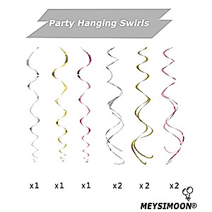 MEYSIMOON Bachelorette Party Decorations Kit Bridal Shower Supplies Rose Gold Ring Balloons,Banner,Bride to Be Sash,Curtain for Hens Night Party Decoration