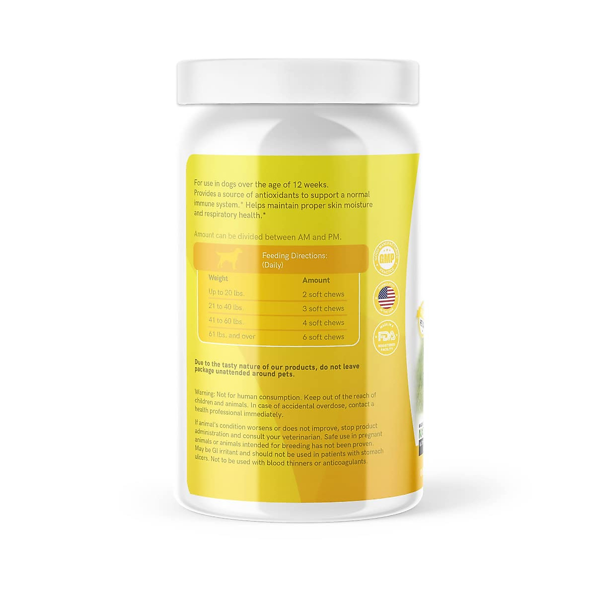 Premium Dog Joint Supplement with Glucosamine, Chondroitin, MSM, Omega 3 and 6 – Natural Dog Hip and Joint Supplement for Mobility – 90 Soft Chews