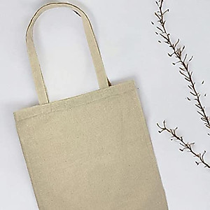 PALM NAKI 100% Cotton Tote Bag - Reusable Economical Cloth Bag, Lightweight Cotton Shopping Bag, Versatile Convenient Cotton Tote Bag (5 Pack)