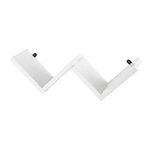 Floating Shelves W Shape Floating Shelves for Children’s Room Nursery, Wall Mounted Display Shelves Storage Unit, Modern Home Decor Wall Shelf Bookshelves for Living Room,Office,Bedroom,Bathroom,Kitch