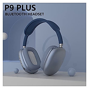 HXNINE P9 Stereo Headphone Bluetooth-compatible5.0 Music Wireless Headset with Microphone Sports Earphone Supports 3.5 Mm AUX/TF (Color : Green)