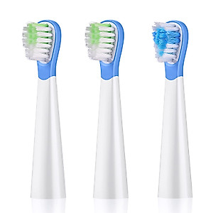Electric Toothbrush Replacement Heads 3PCS: Interactive Smart Silicone Tooth Brush Soft Bristles Heads for Gentle and Deep Effective Cleaning for Boys Girls Ages 3+