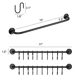 Mkono Set of 3 Hat Rack for Wall Baseball Cap Organizer Holder with 30 Hooks Modern Metal Hat Storage Display Rack Wall Mount Cowboy Hat Hooks Rack for Closet Bedroom Organize
