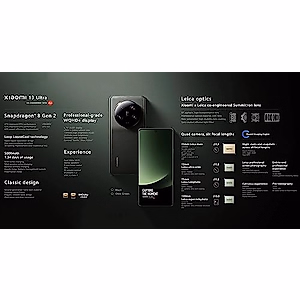 Xiaomi Mi 13 Ultra 5G 512GB 16GB Factory Unlocked (GSM Only | No CDMA - not Compatible with Verizon/Sprint) China Version - Black