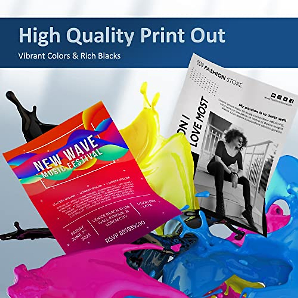 Smart Printink 61XL Ink Cartridge Replacement for HP 61 XL (Black & Tri-Color) High-Yield Ink Compatible:Envy 4500 &500 Series, Deskjet 1000 1056 1510 1512 1010 1055, OfficeJet 2620 4630 4632 4634