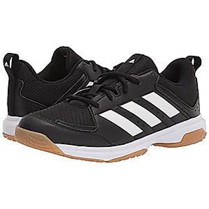 adidas Women's Ligra 7 Track and Field Shoe, Black/White/Black, 8