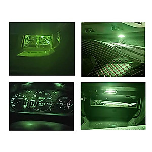 Wiseshine LED Bulb 921 Backup Lights,T15 LED Bulb Green,912 LED Bulb,Car Automotive Camper Landscape Truck RV 906 W16W T10 194 W5W LED Bulb DC 12V-24V for Dome Dashboard Light Canbus (Pack 2)