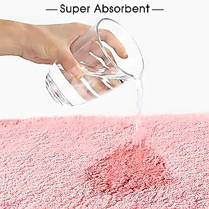 Galxury Bath Towel Set for Bathroom 8 Piece-2 Bath Towels 2 Hand Towels 4 Washcloths Microfiber Coral Velvet Towels Soft and Absorbent Towel Pink