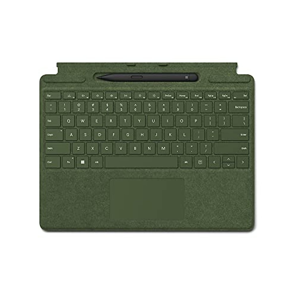 Microsoft Surface Pro Signature Keyboard with Slim Pen 2 Bundle, Forest Colour Keyboard