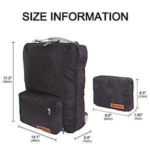 ZOEA Lightweight Stroller Travel Bag, Compatible with Gb Pockit Stroller and Gb Pockit Plus Lightweight Stroller (white grey)