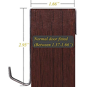 MISSLO Over The Narrow Door Shoe Organizer with 12 Crystal Pockets Hanging Closet Door (2 Packs, White)