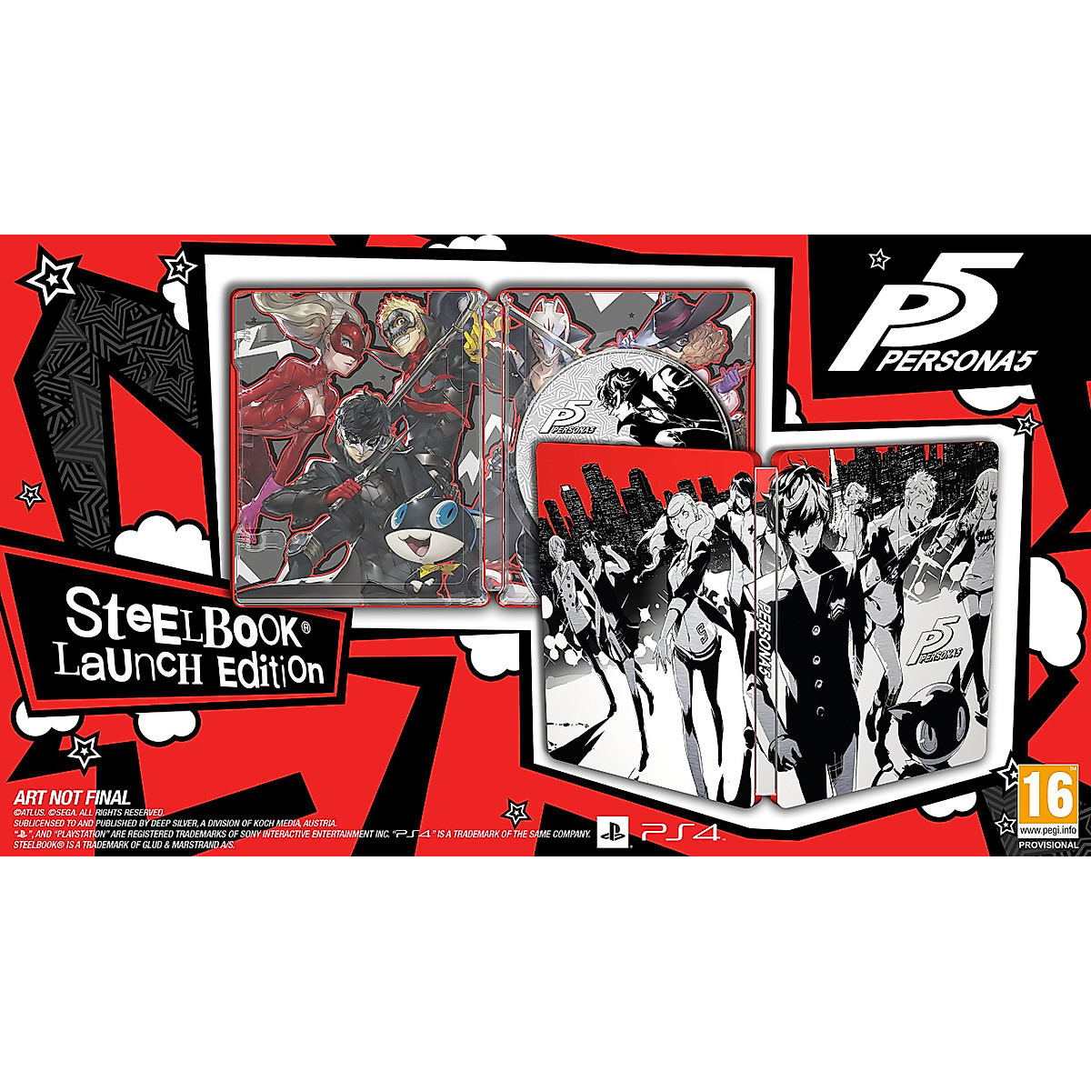 Persona 5 SteelBook Launch Edition (PS4)