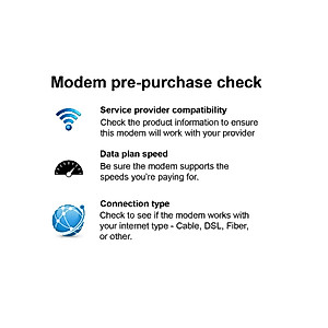 Netgear C6250-100NAS AC1600 (16x4) WiFi Cable Modem Router Combo (C6250) DOCSIS 3.0 Certified for Xfinity Comcast, Time Warner Cable, Cox, More (Renewed)