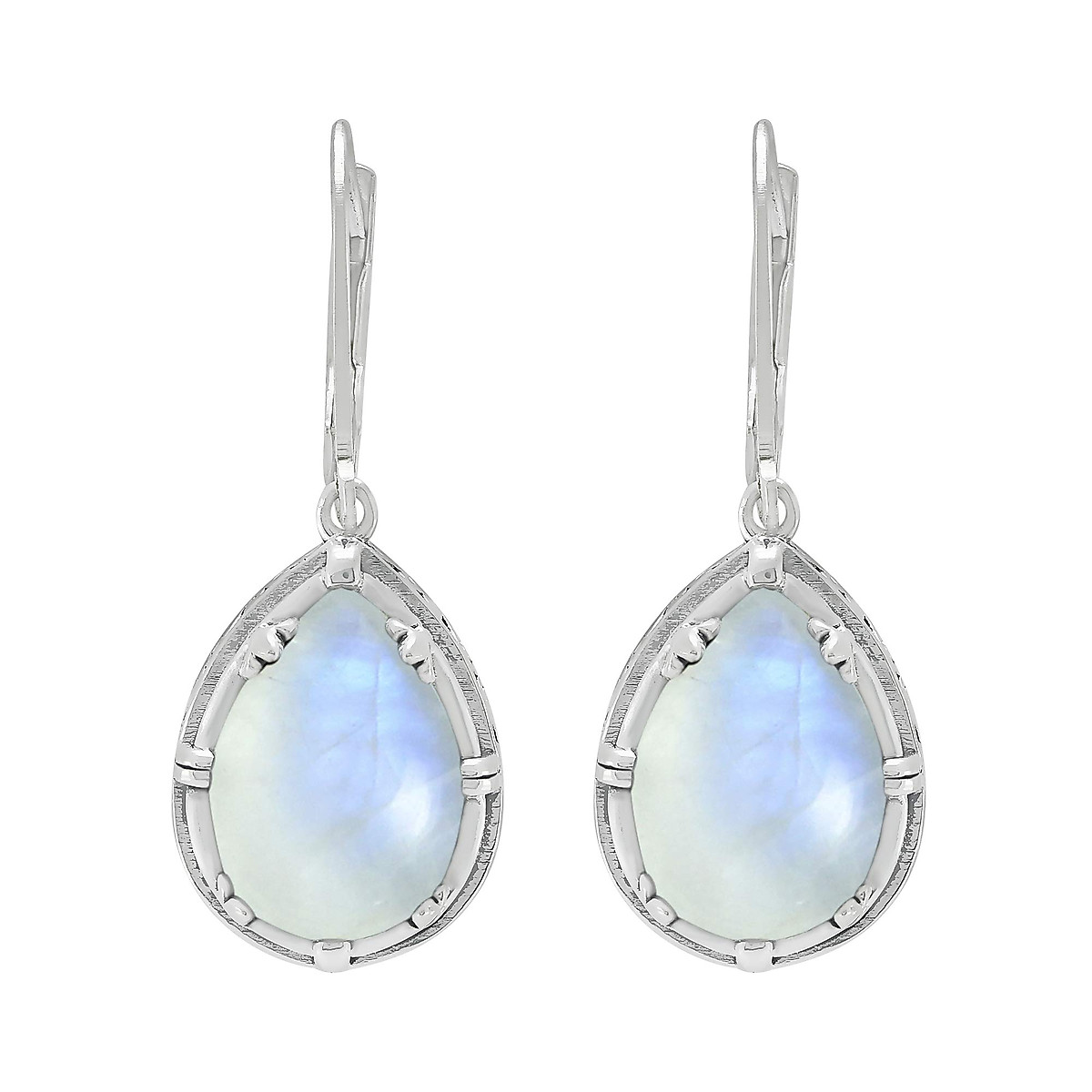 9.51Cts Natural Moonstone Earrings For Women White Stone June Birthstone Jewelry Women's Day Gifts For Mom Wife Sister
