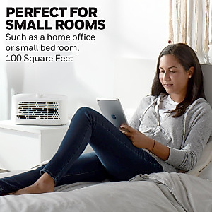 Honeywell HHT270 Air Purifier, Small Rooms (100 sq. ft.) White